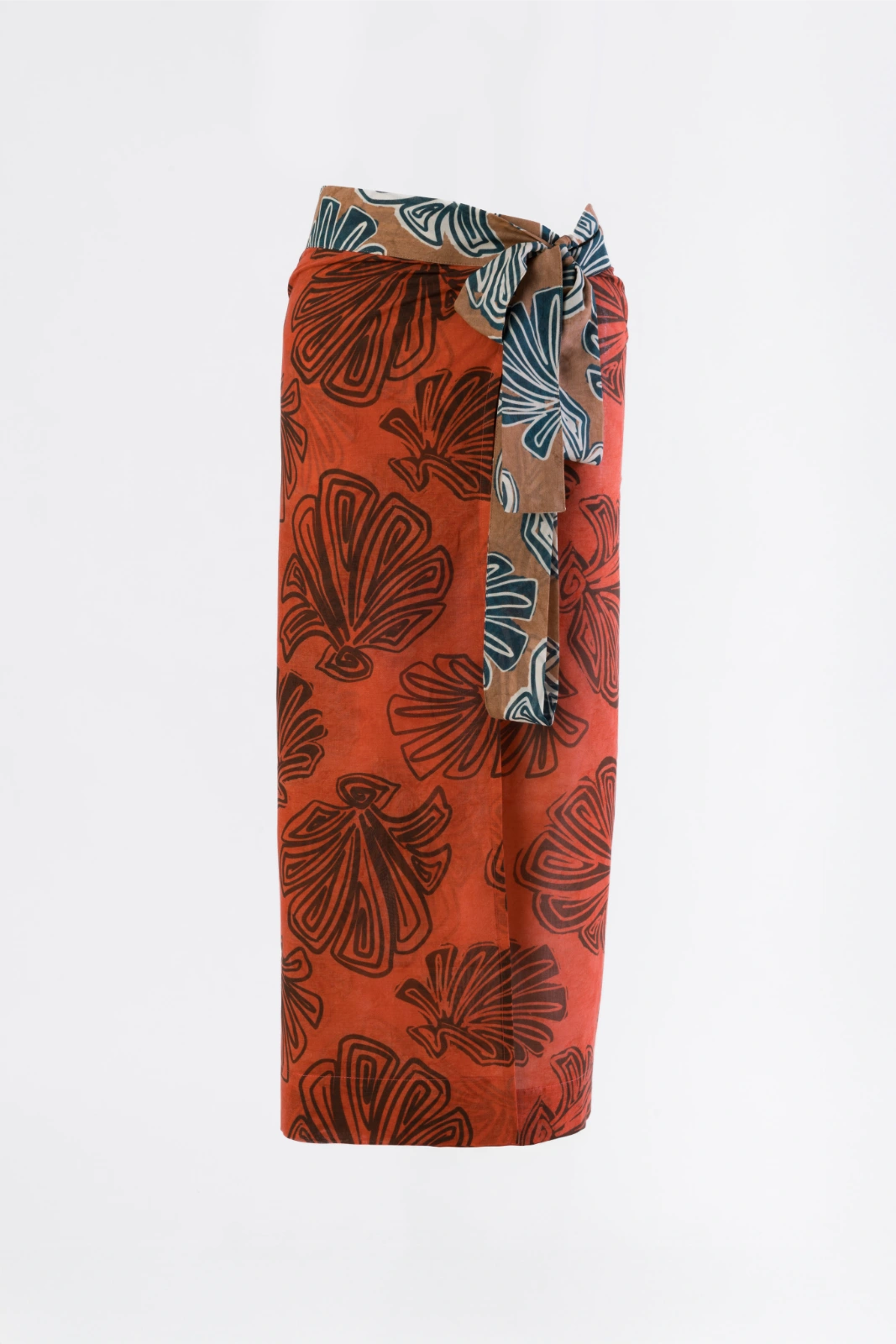 Seashell Whisper Coral Long Skirt Pareo – duaL